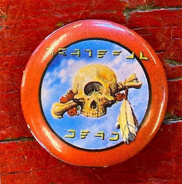 Grateful Dead - 'Cyclops Skull Bones' Vintage Button (1983 Grateful Dead - 'Cyclops Skull Bones' Vintage Button (1983