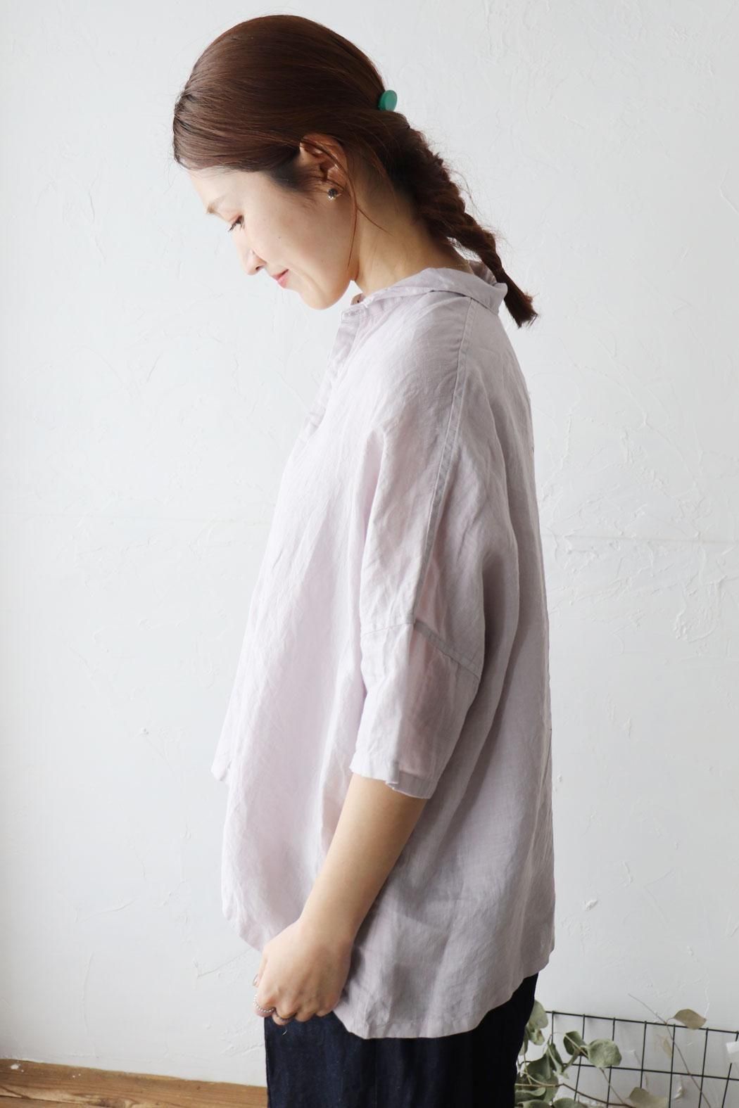 KL Heritage 60 WIDE SHIRT(Vlas Blomme/n.VB) KL Heritage 60 WIDE SHIRT(Vlas Blomme/n.VB)