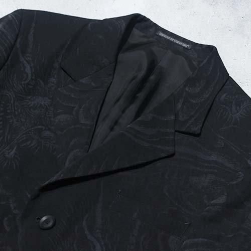 Yohji Yamamoto POUR HOMME】DRAGON DISCHARGE PRINT DOCTOR Yohji Yamamoto POUR HOMME】DRAGON DISCHARGE PRINT DOCTOR