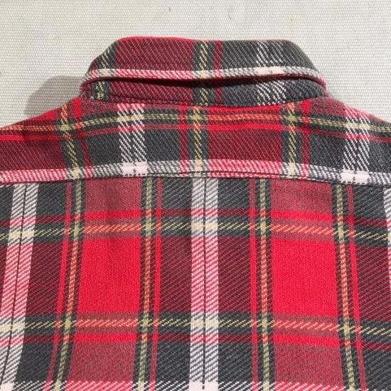 50-60's King Kole cotton woven plaid flannel shirt with 50-60's King Kole cotton woven plaid flannel shirt with