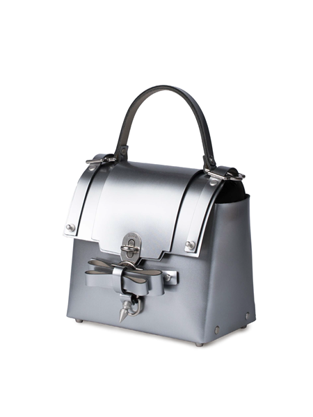 niels peeraer ニールス ペラール BOW BUCKLE 3PM BAG-M (silver niels peeraer ニールス ペラール BOW BUCKLE 3PM BAG-M (silver